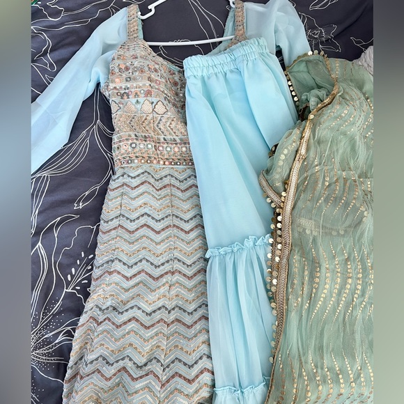 Lehengas | Light Blue Indian Suit | Poshmark